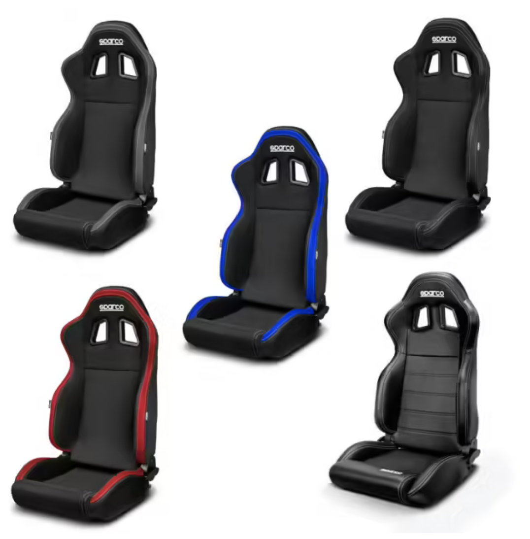Sparco Racing Seats R100 Black/Black — Envision Tuning